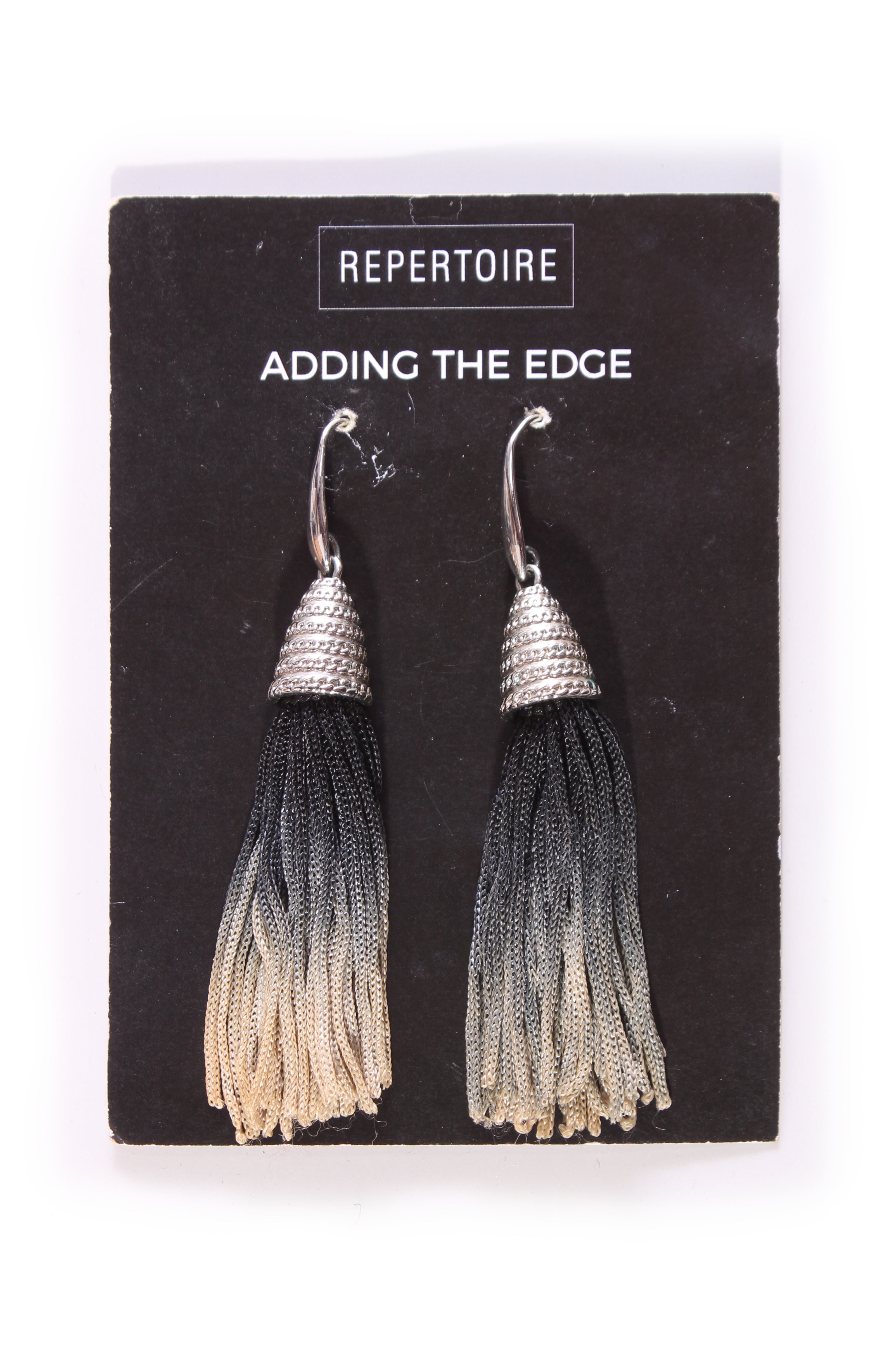 REPERTIORE - Embellished tassel earring! | Recycle Style | Preloved ...